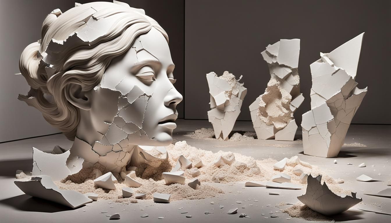 cracked and shattered - AI Generated Artwork - NightCafe Creator