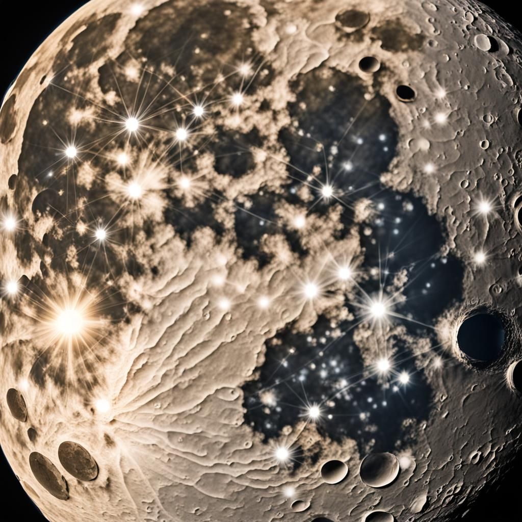 Moon - AI Generated Artwork - NightCafe Creator
