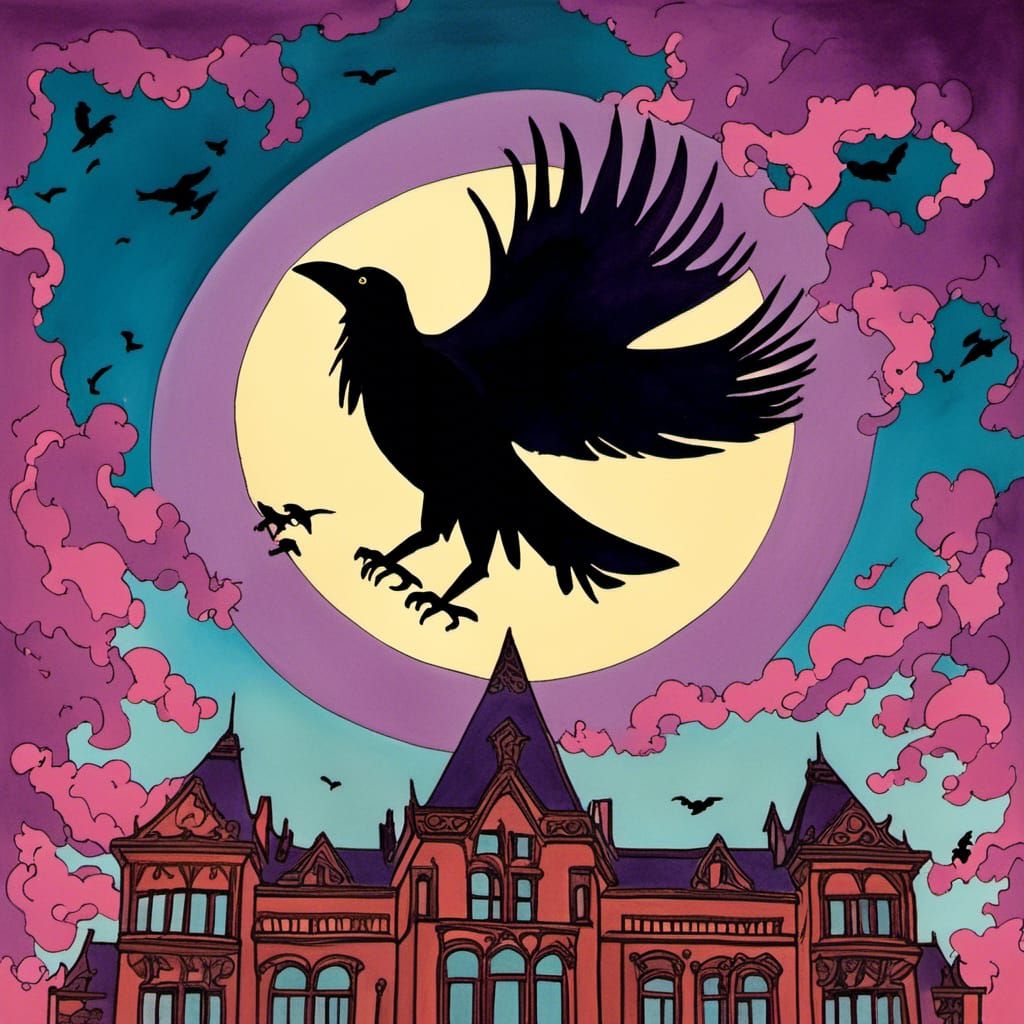 The raven's shade - AI Generated Artwork - NightCafe Creator
