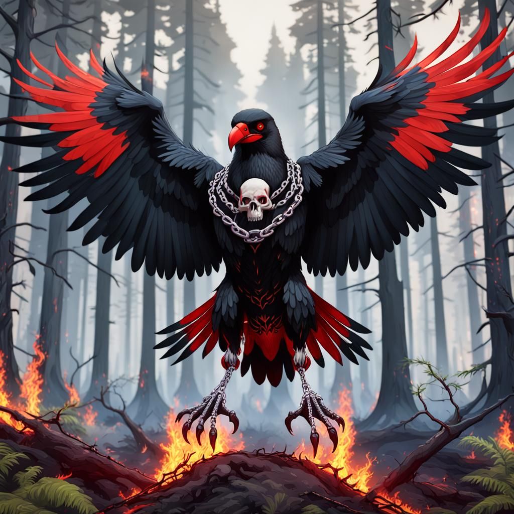 The evil crow - AI Generated Artwork - NightCafe Creator