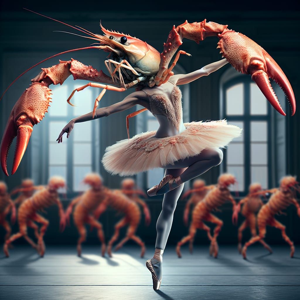 Crustacean Ballet - AI Generated Artwork - NightCafe Creator