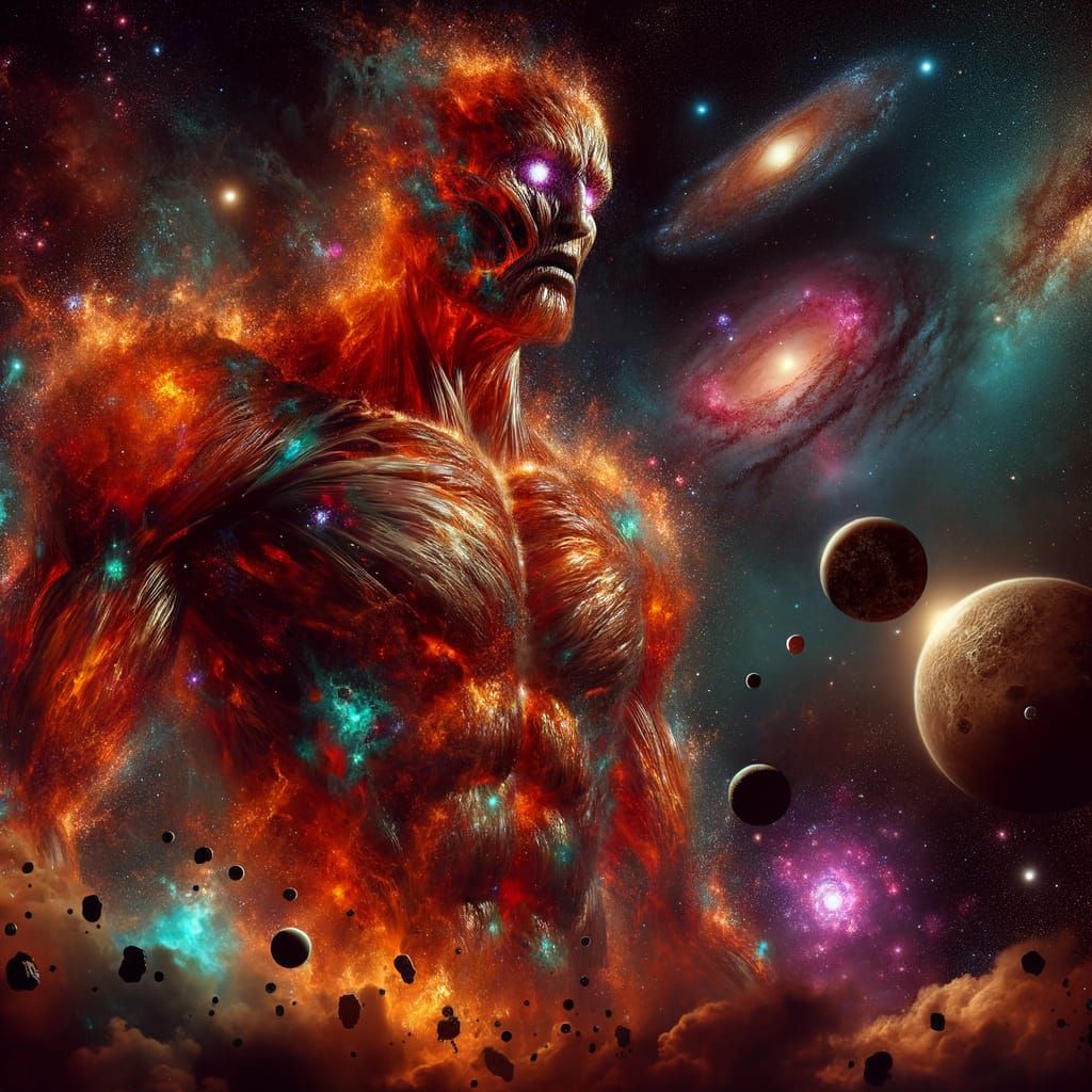 Cosmic Lava Titan - AI Generated Artwork - NightCafe Creator