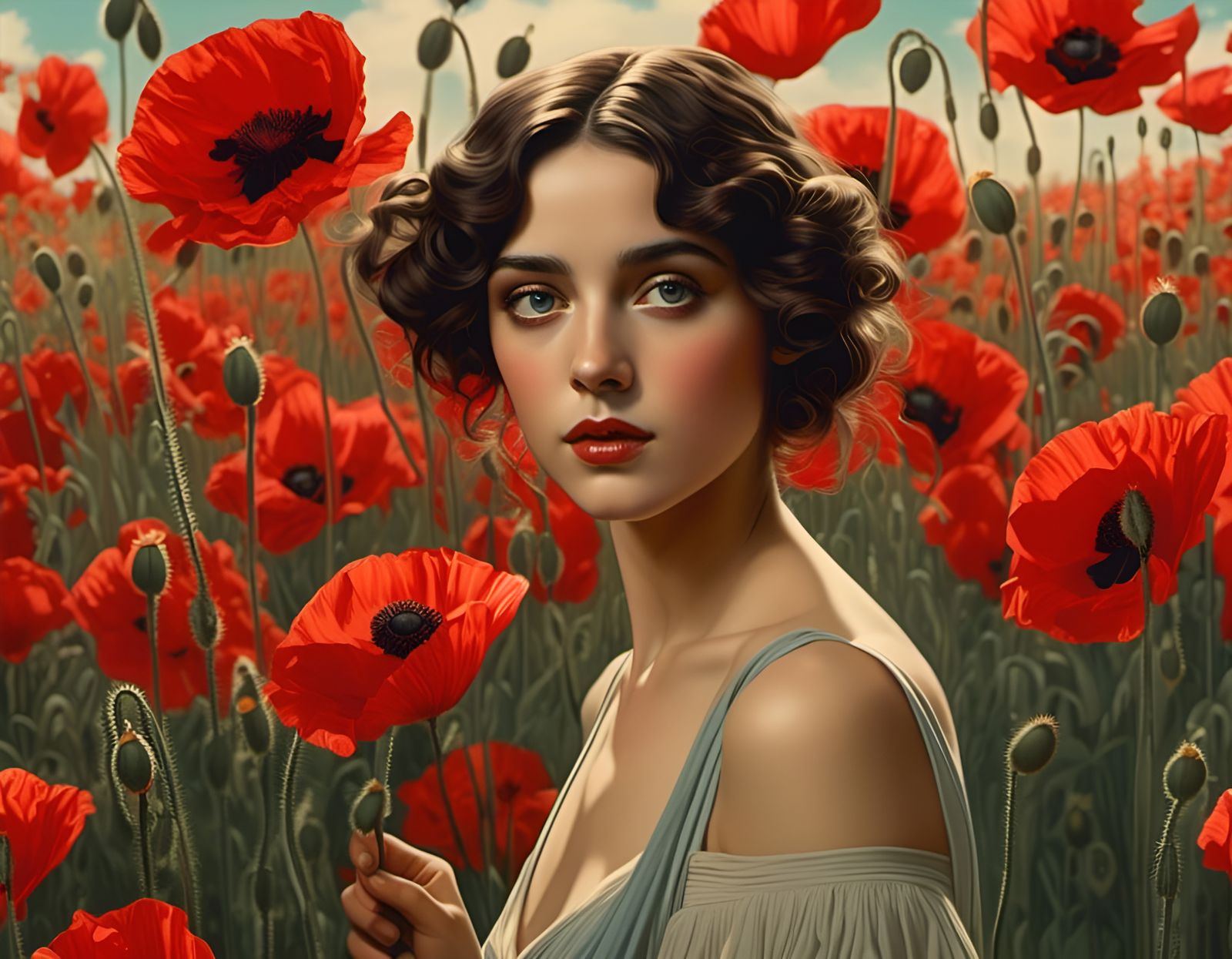 Red Poppy - AI Generated Artwork - NightCafe Creator