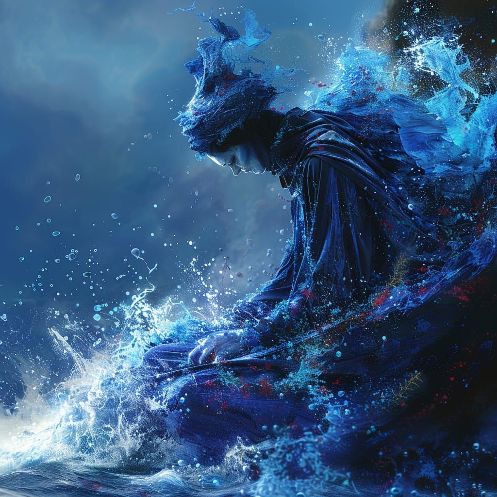 Cerulean, the Ocean Oracle - AI Generated Artwork - NightCafe Creator