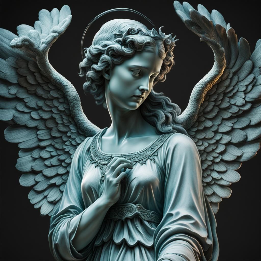 "Makrofotografering av engel - AI Generated Artwork - NightCafe Creator