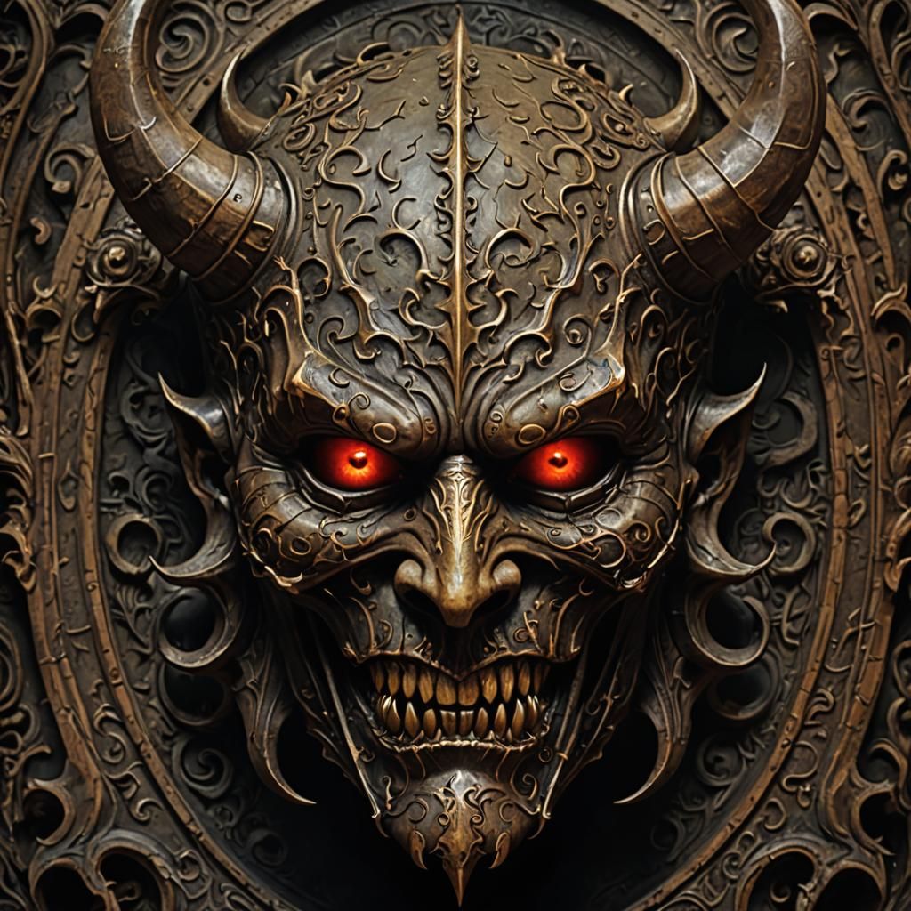 The devils mask. - AI Generated Artwork - NightCafe Creator