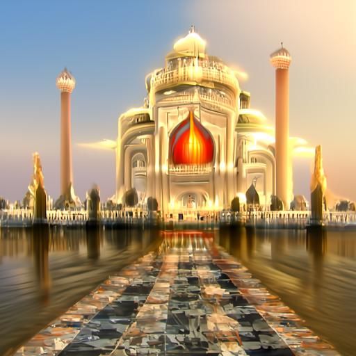 Fantasy Taj Mahal - AI Generated Artwork - NightCafe Creator
