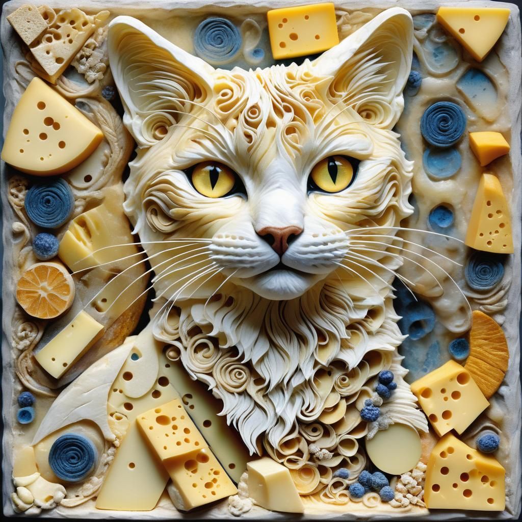 Cheese Sculpture 1 - AI Generated Artwork - NightCafe Creator