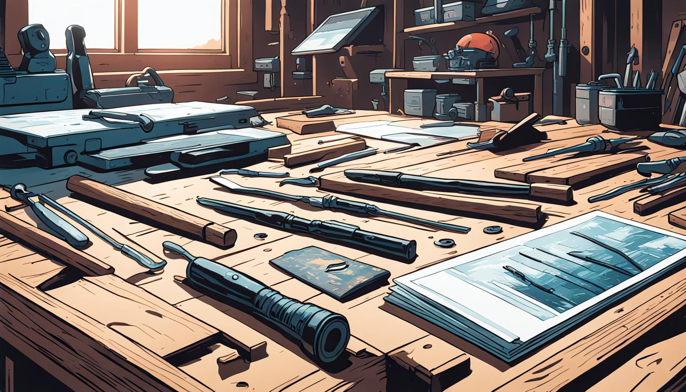 The workbench IV - AI Generated Artwork - NightCafe Creator