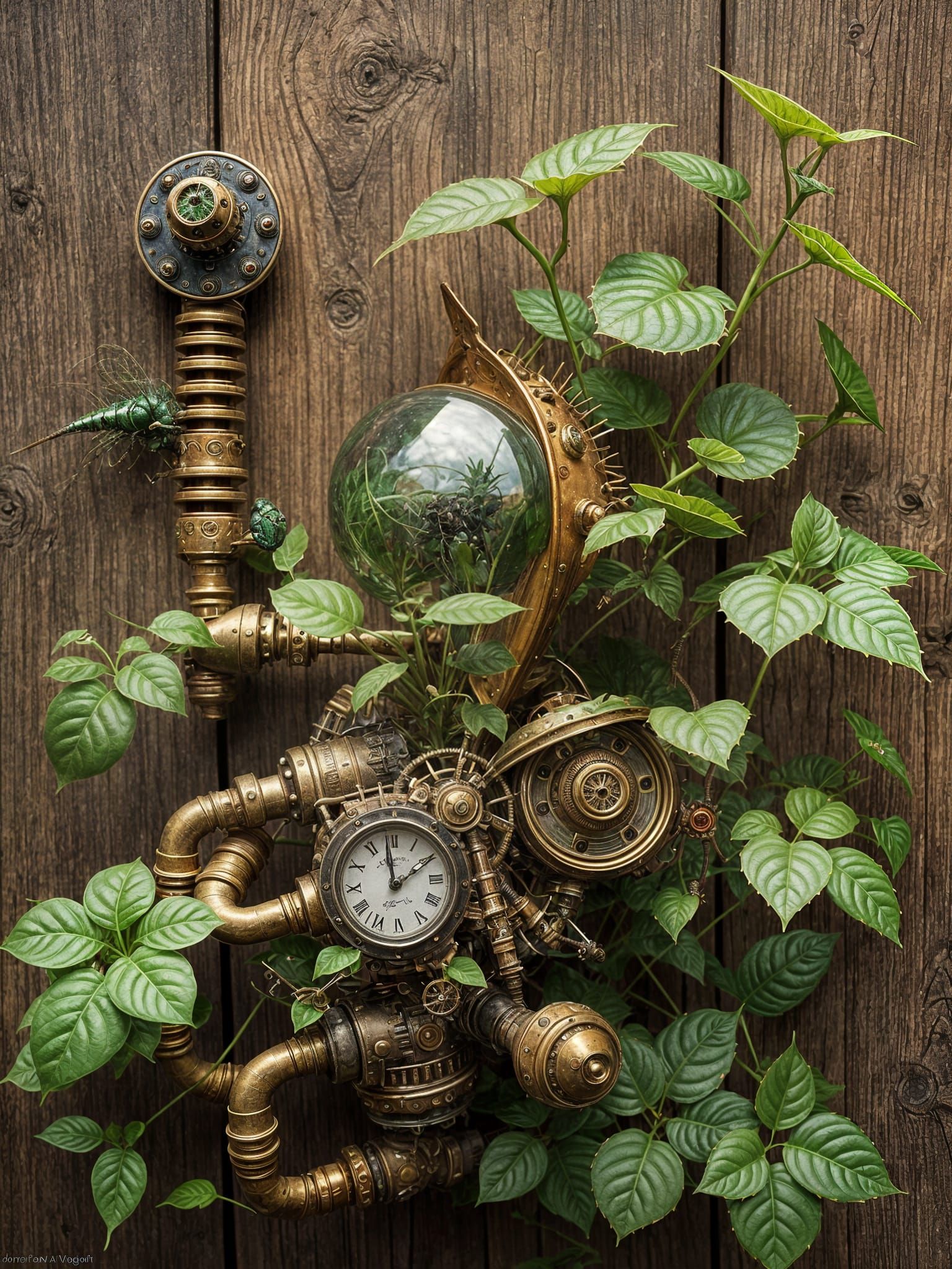 Mechanical Botanical challenge - Surreal Steam Punk Botanica...