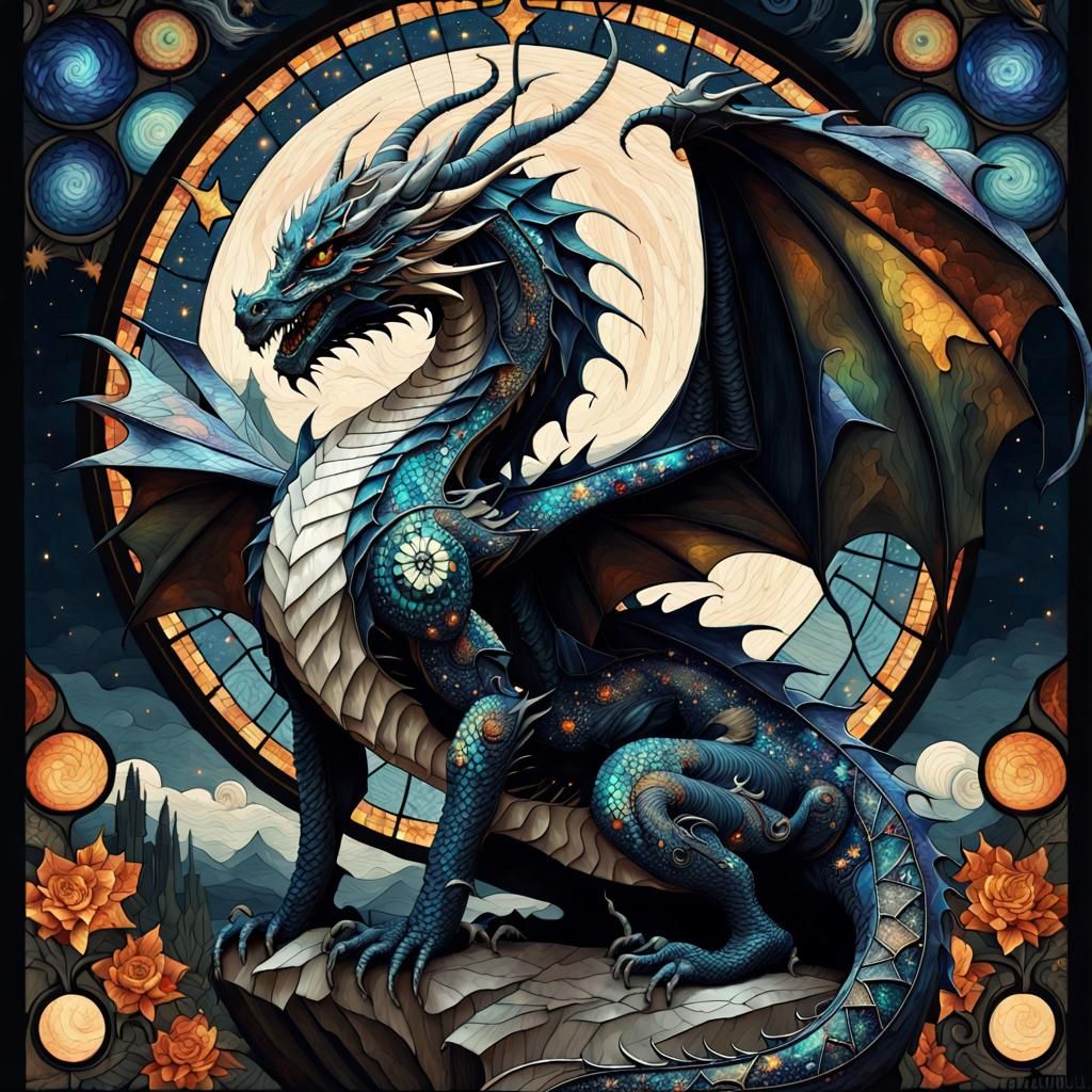 Night Dragon - AI Generated Artwork - NightCafe Creator