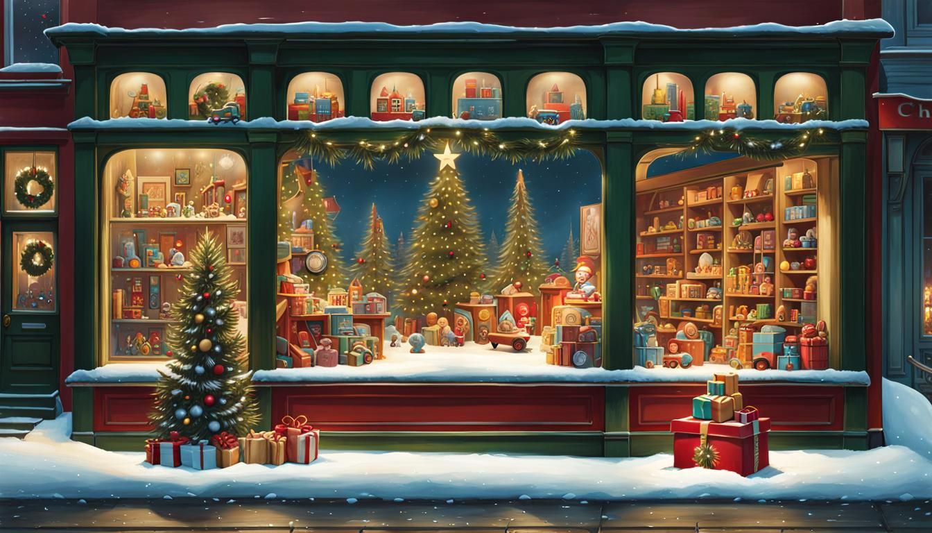 Toy Shop Window Display - AI Generated Artwork - NightCafe Creator