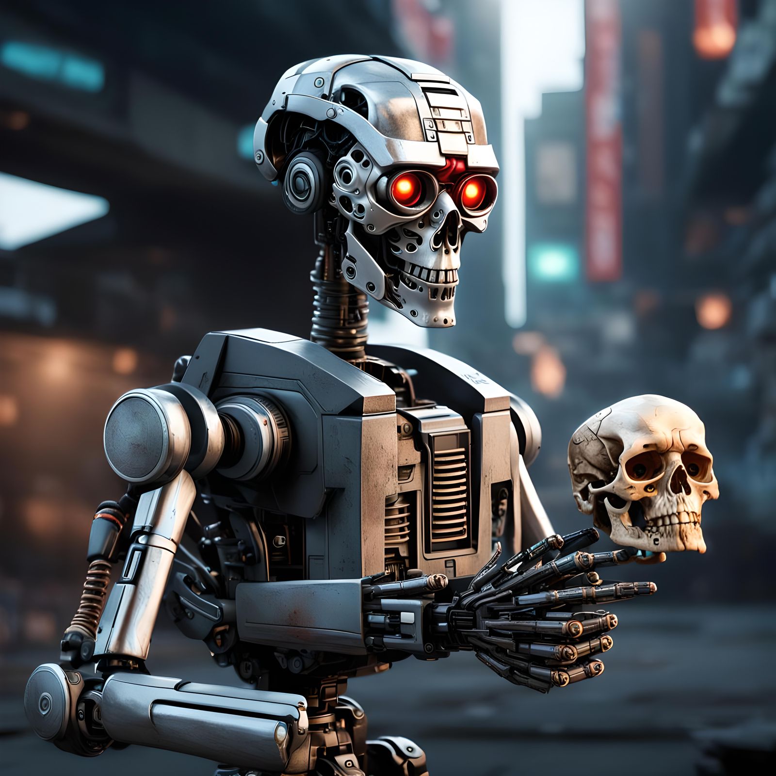 Johnny Rom 5 The Space Knight Terminator - AI Generated Artwork ...