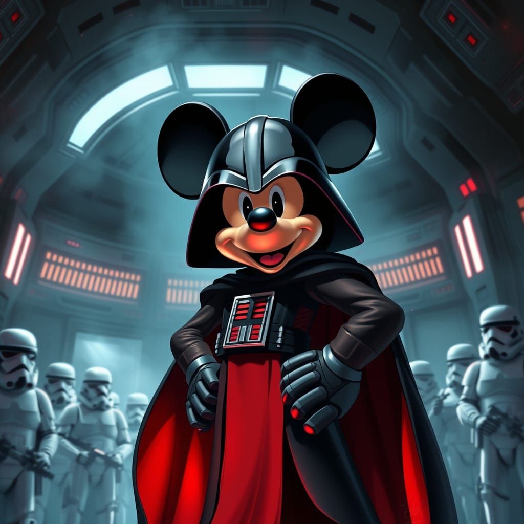 Darth Mickey Mouse - Galactic Sith Lord Darth Mickey Mouse C...