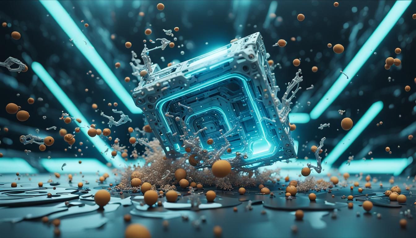 Macro hyper realistic photography, short frame, octane render, organic ...
