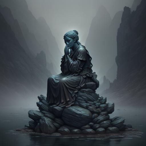 Crying Statue - AI Generated Artwork - NightCafe Creator