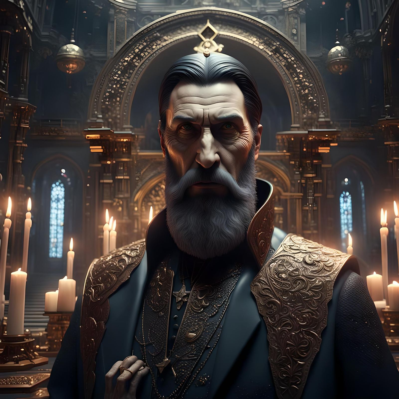 "Photographic portrait of Rasputin using a modern smartphone, 8k ...