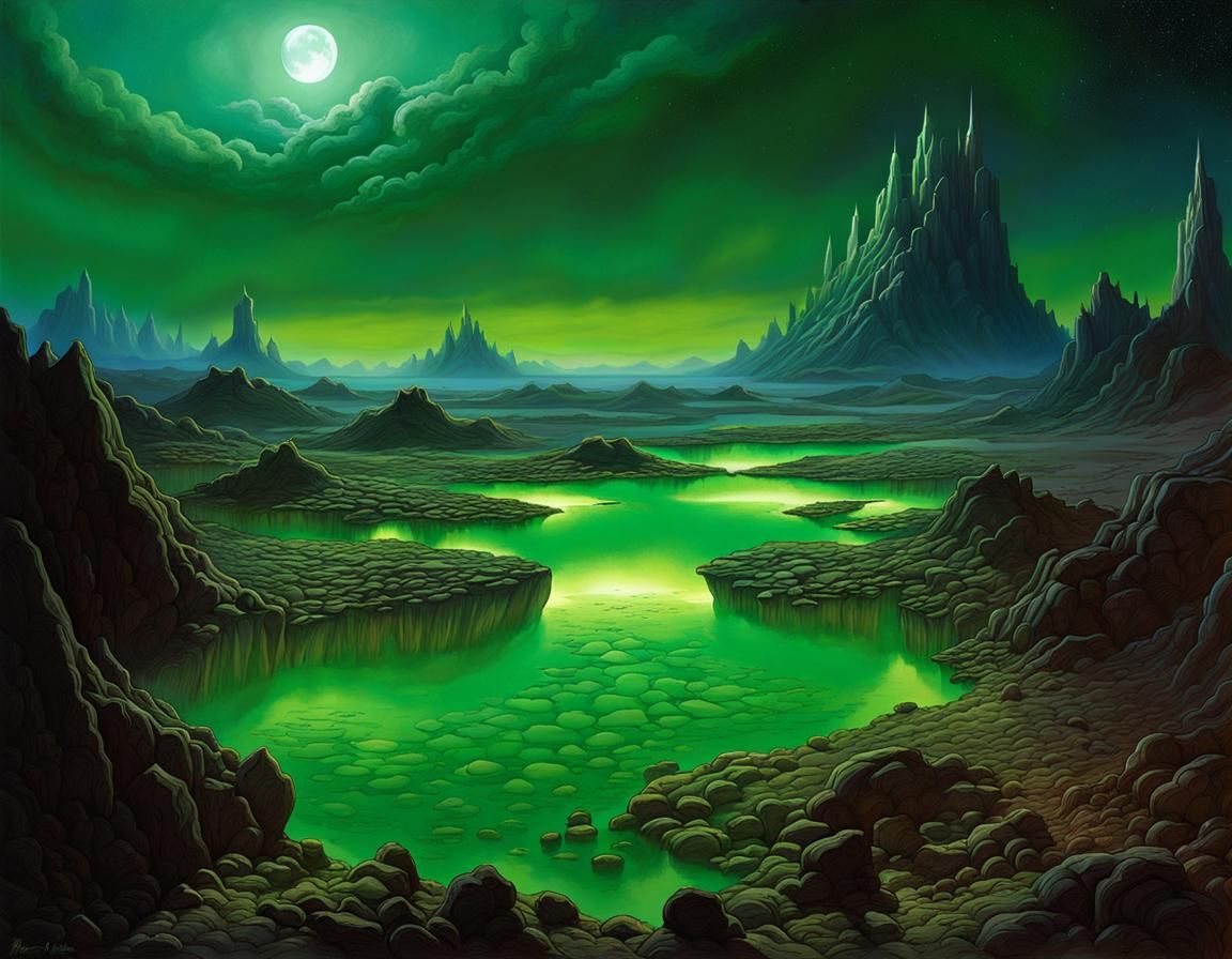 Acid wasteland - AI Generated Artwork - NightCafe Creator