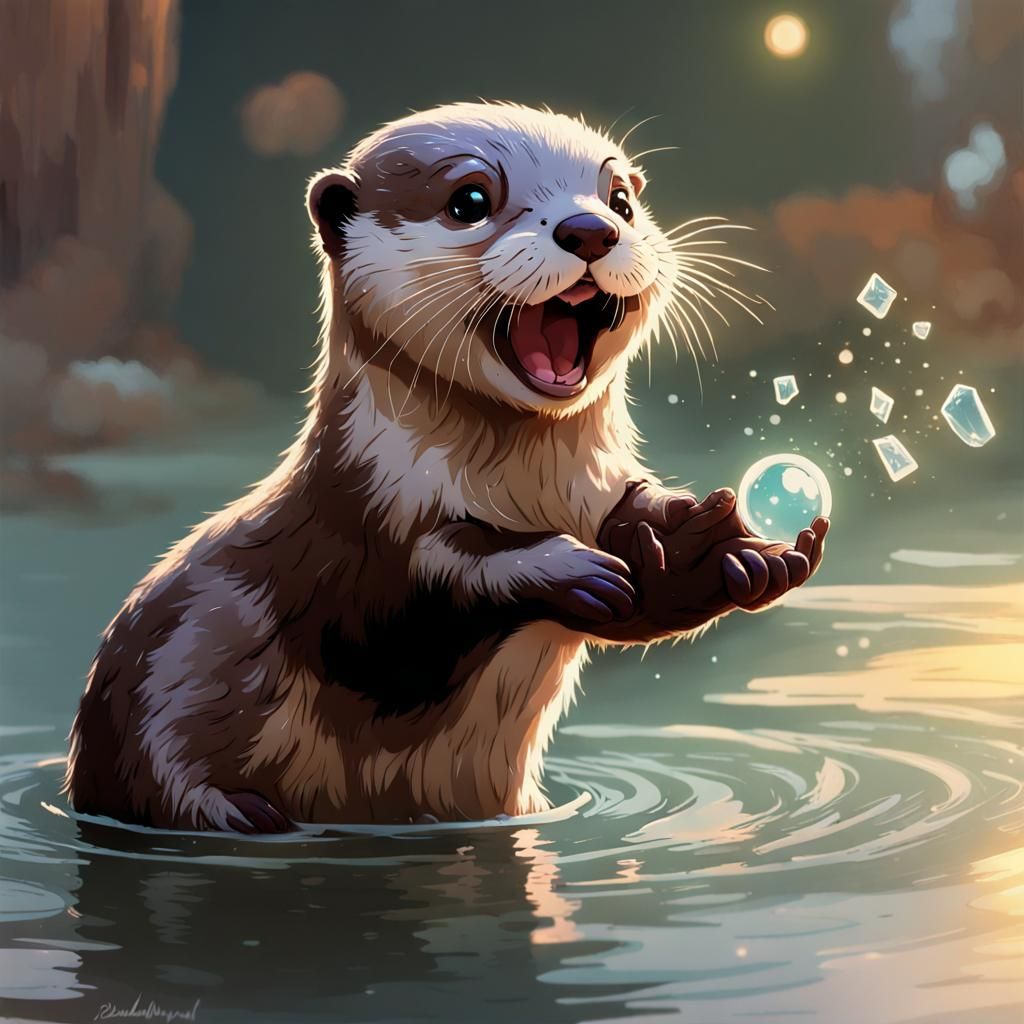 Otter Magic - AI Generated Artwork - NightCafe Creator