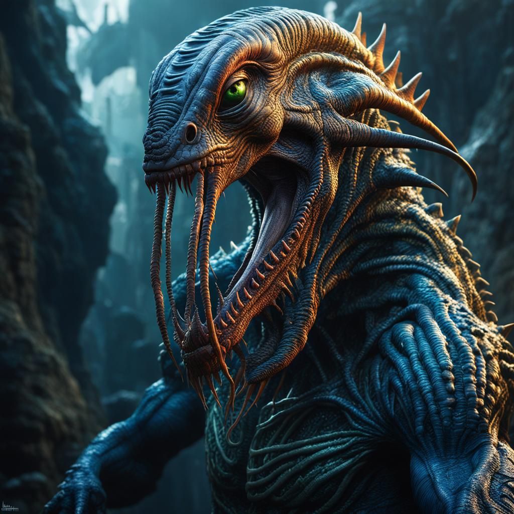 Ugliest Alien - AI Generated Artwork - NightCafe Creator