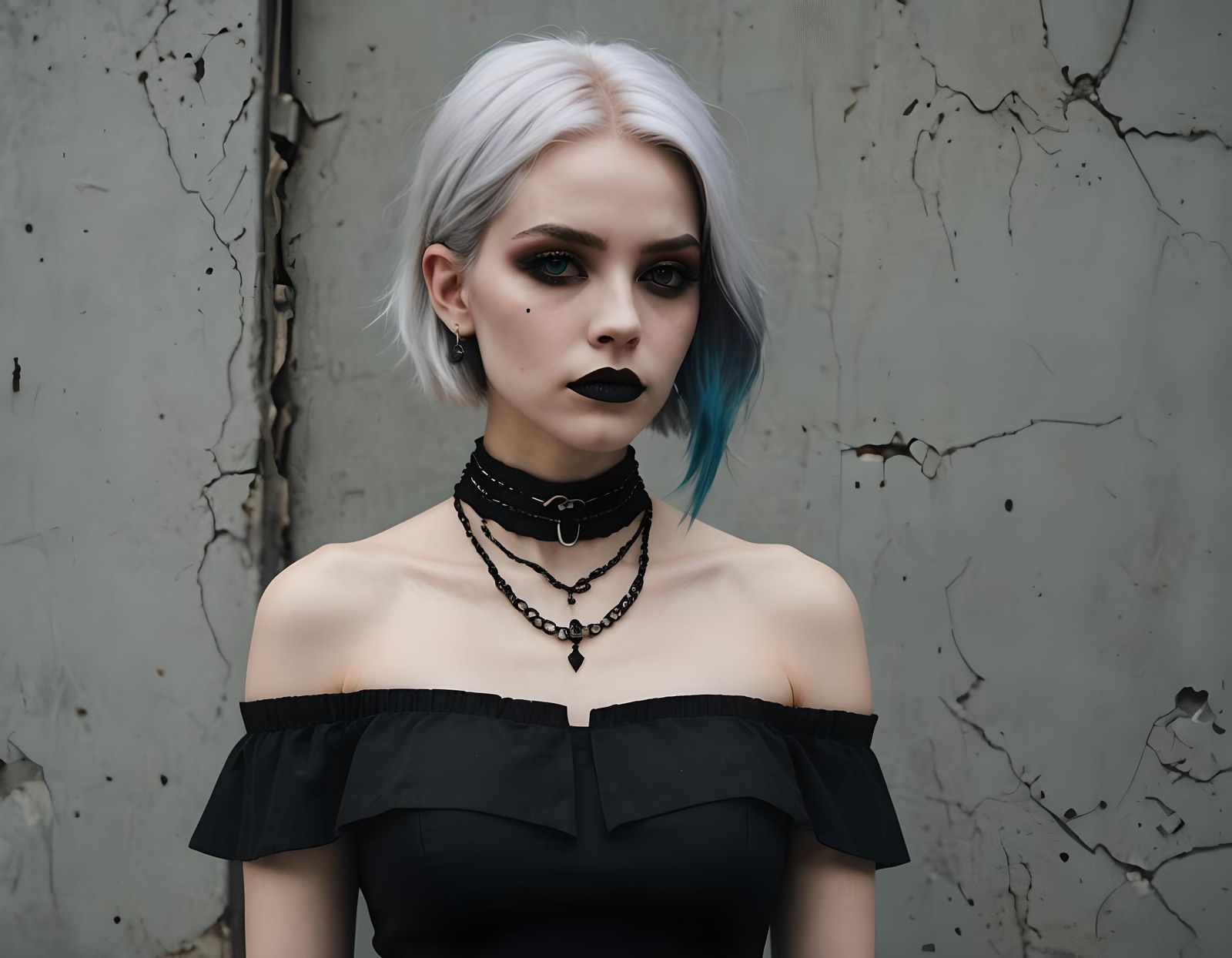 Goth girl - AI Generated Artwork - NightCafe Creator