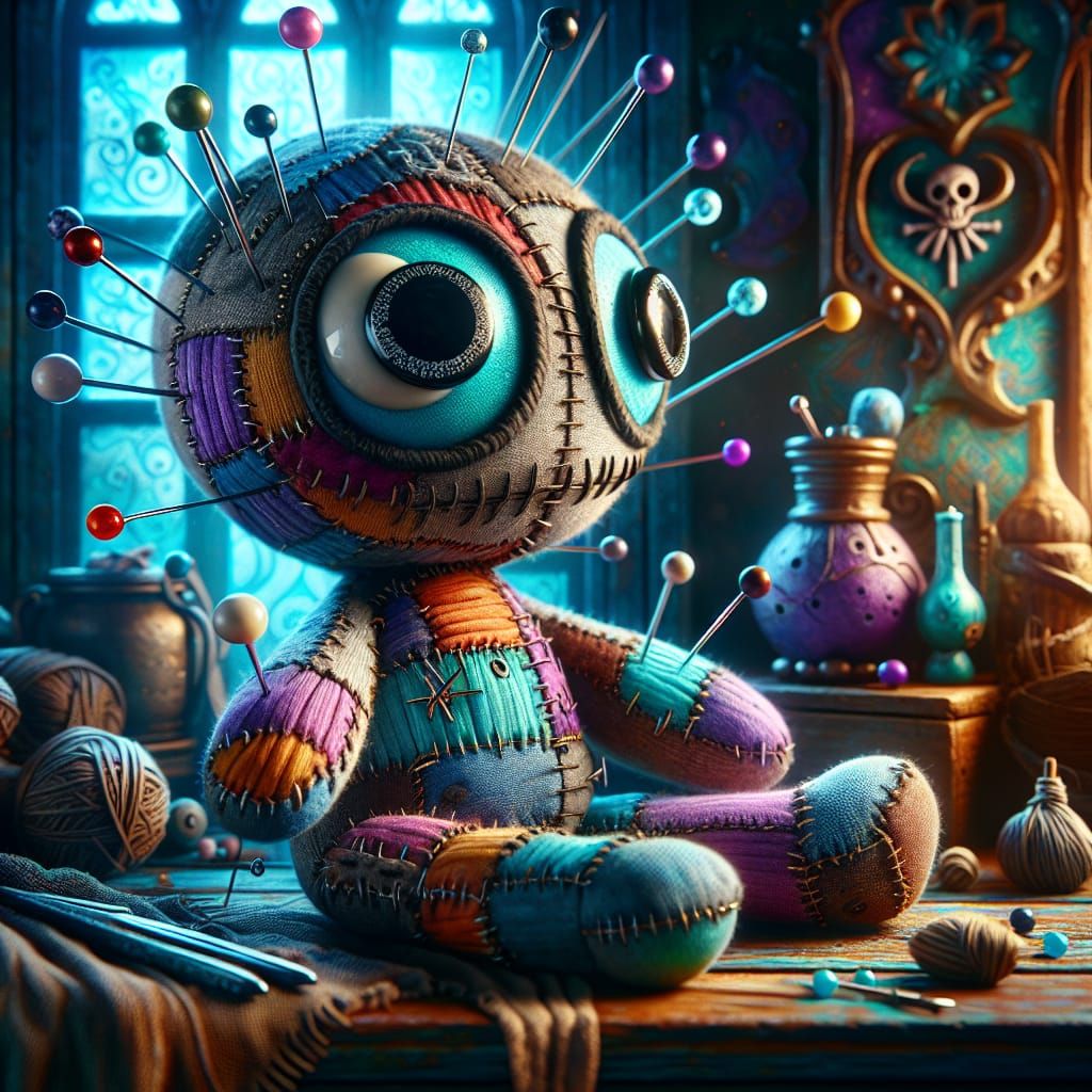 "Whimsical Voodoo Doll Collection" - AI Generated Artwork - NightCafe ...