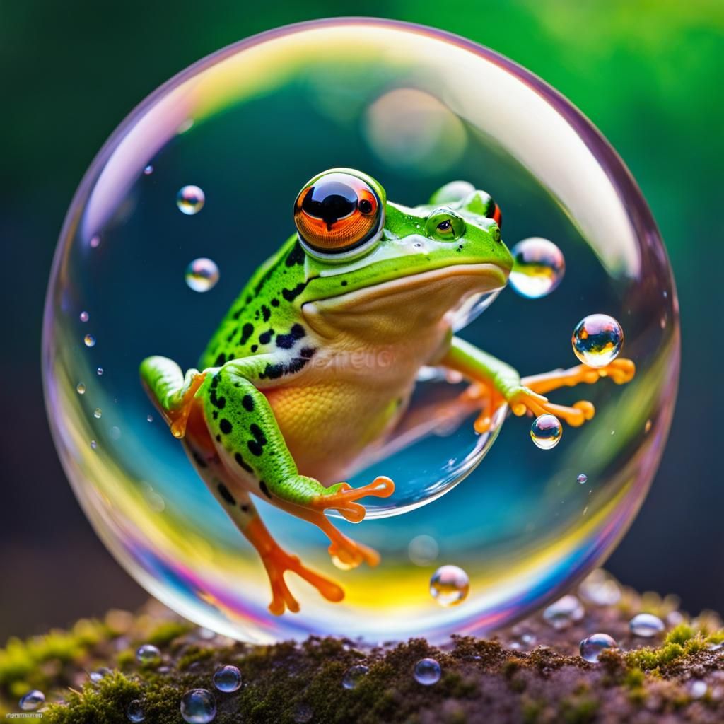 cute frog - AI Generated Artwork - NightCafe Creator