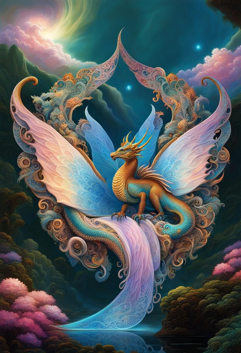 Sureal Dragon - AI Generated Artwork - NightCafe Creator