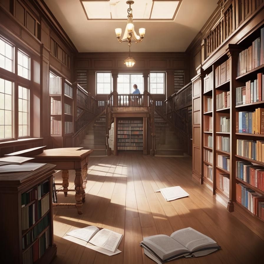 small town library - AI Generated Artwork - NightCafe Creator