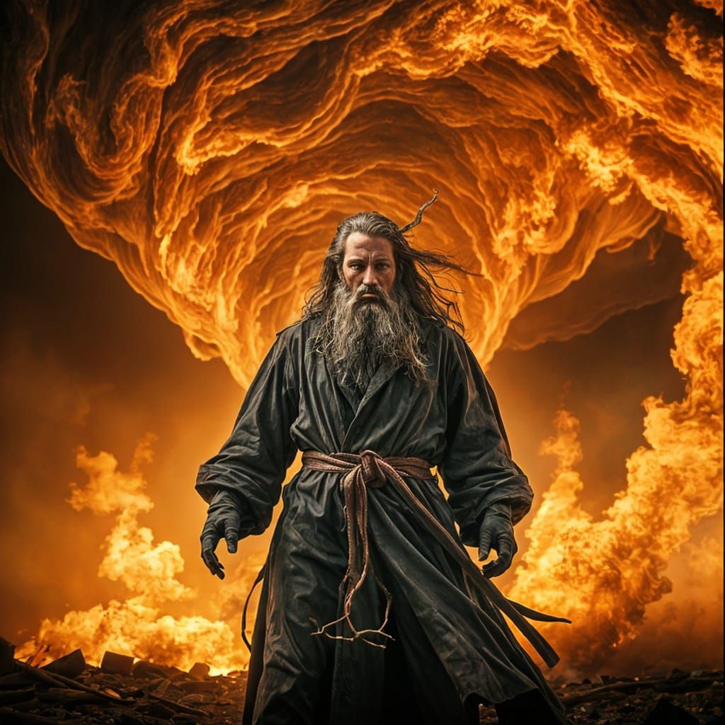 Fire Wizard - Inferno Summoner: A Cinematic Wizard Amidst ...