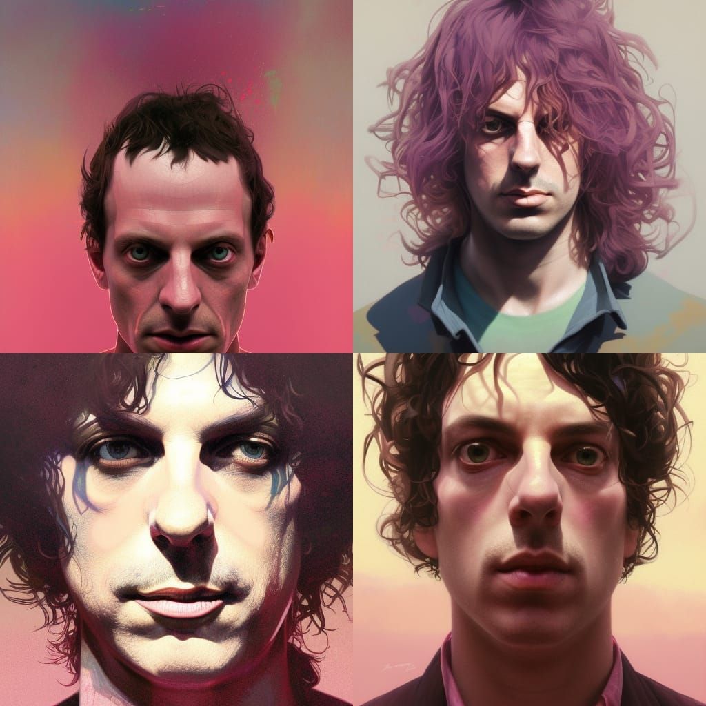 syd barrett pink floyd head and shoulders portrait, 8k resolution ...