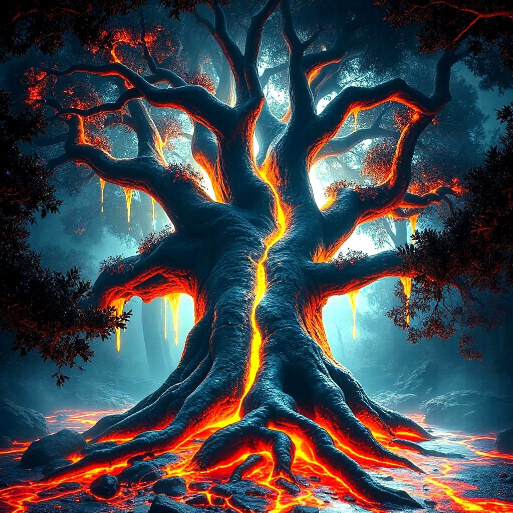 a huge magical oak tree - a huge magical oak tree