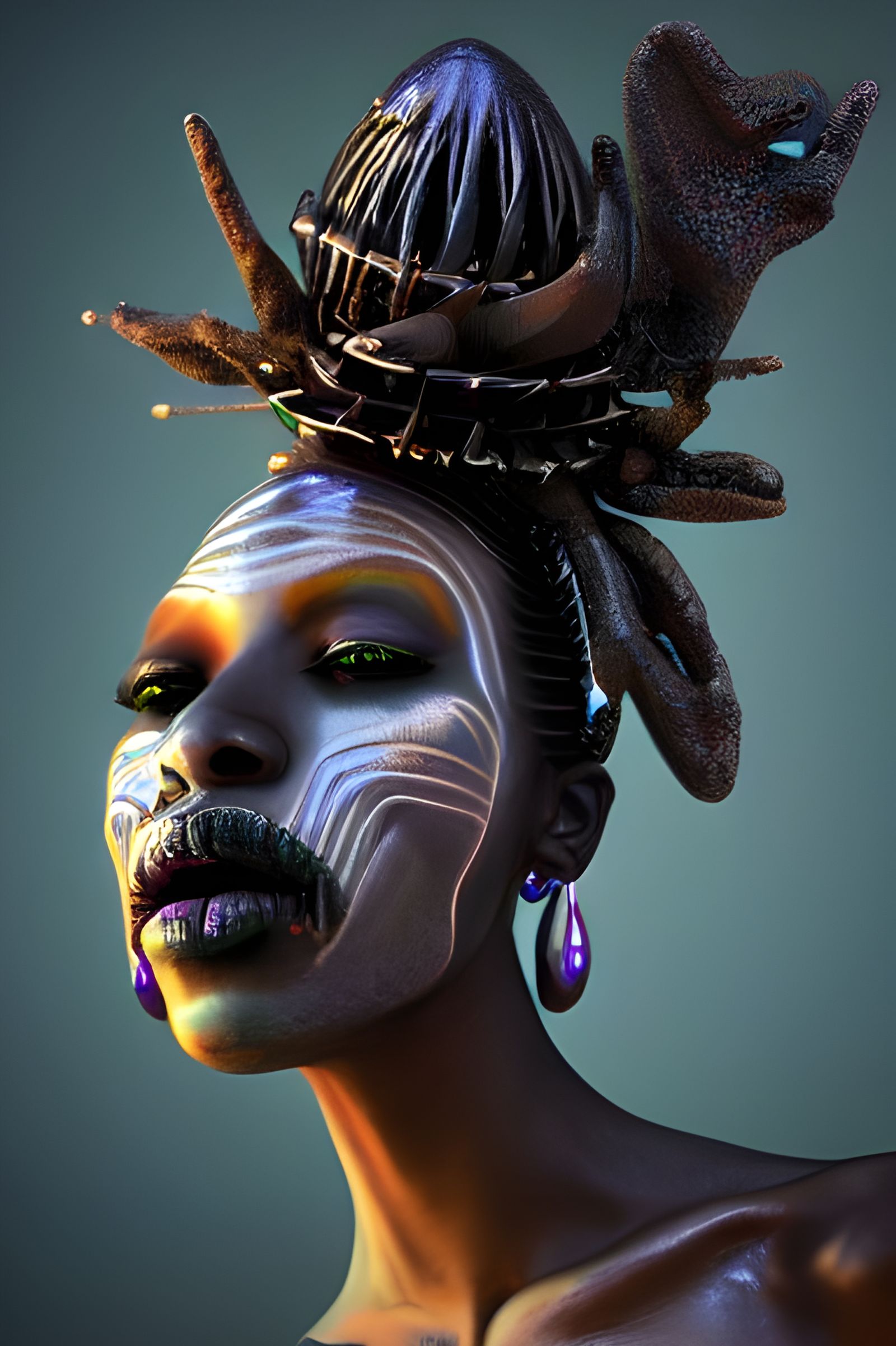 Colorful Voodoo Goddess 03 🧞‍♀️ prints and more available @Society6 ...