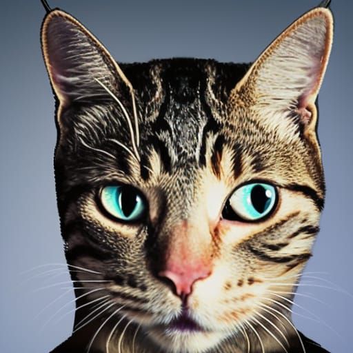 Cat Head - AI Generated Artwork - NightCafe Creator