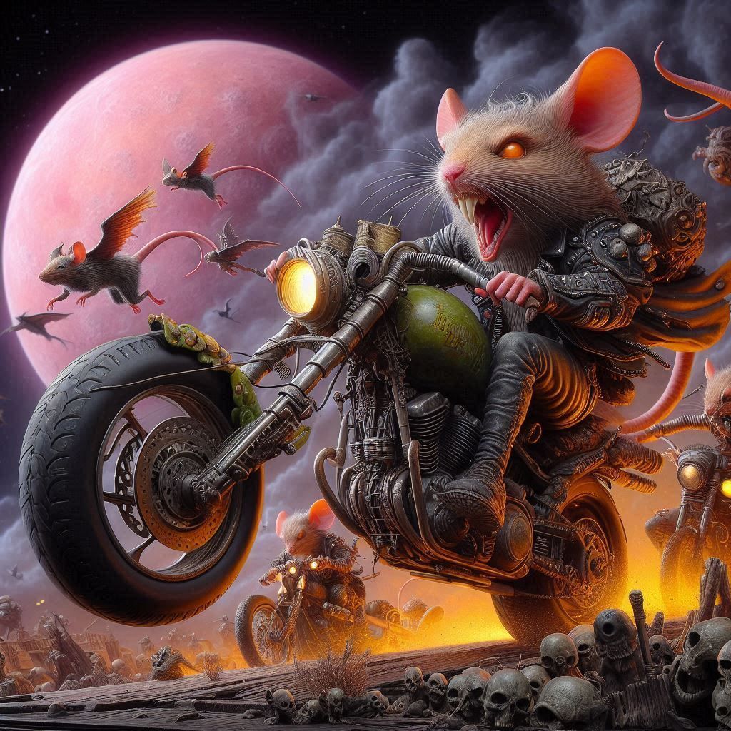 Mutant Alien Biker Mice - AI Generated Artwork - NightCafe Creator