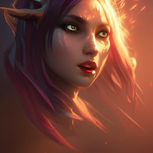 Demon girl - AI Generated Artwork - NightCafe Creator