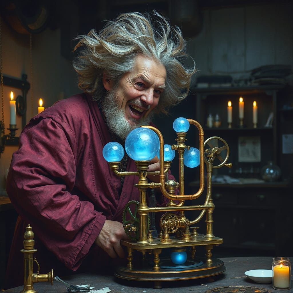 Inventor of a perpetuum mobile - Inventor of a perpetuum mo...