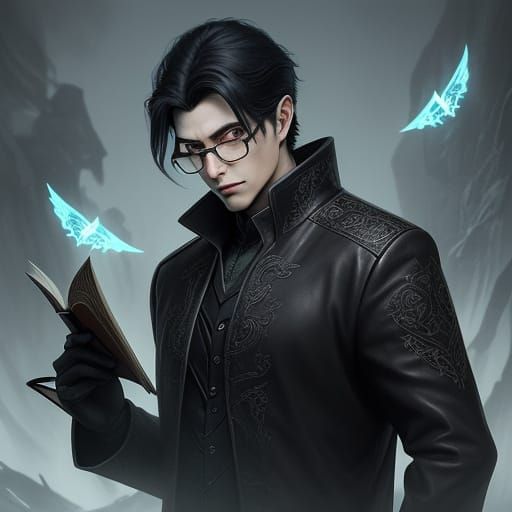 Nerdy Vampire Concept Art in Muted Earthy Tones - AI Art