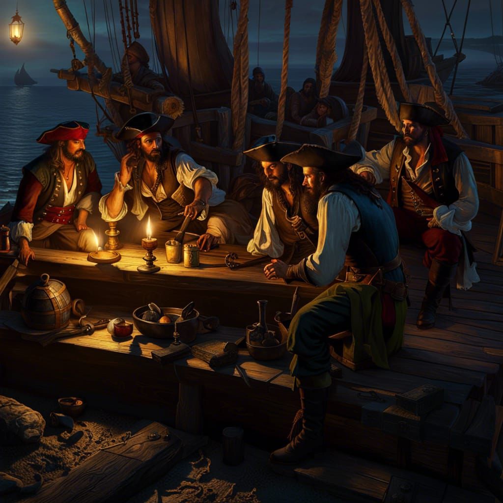 "Pirate Haven" - AI Generated Artwork - NightCafe Creator