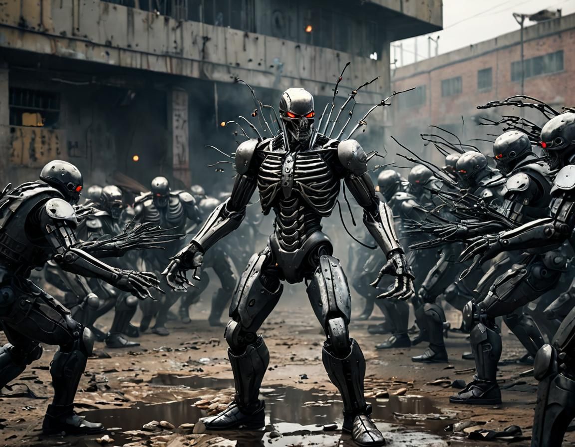 T1000 advanced shapeshifting Terminator robot made... - AI Art