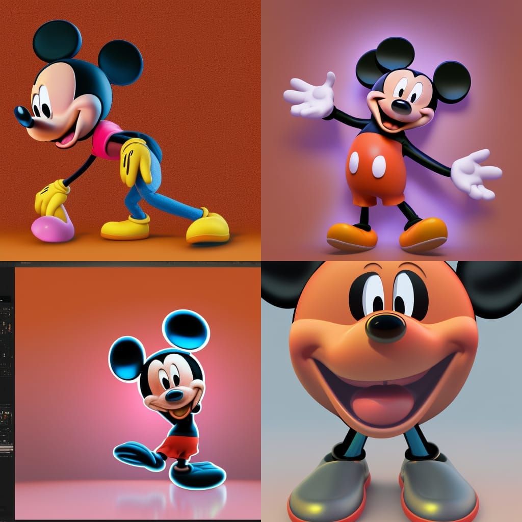 Cursed Mickey Mouse gallery... - Deformed Mickey Mouse with ...