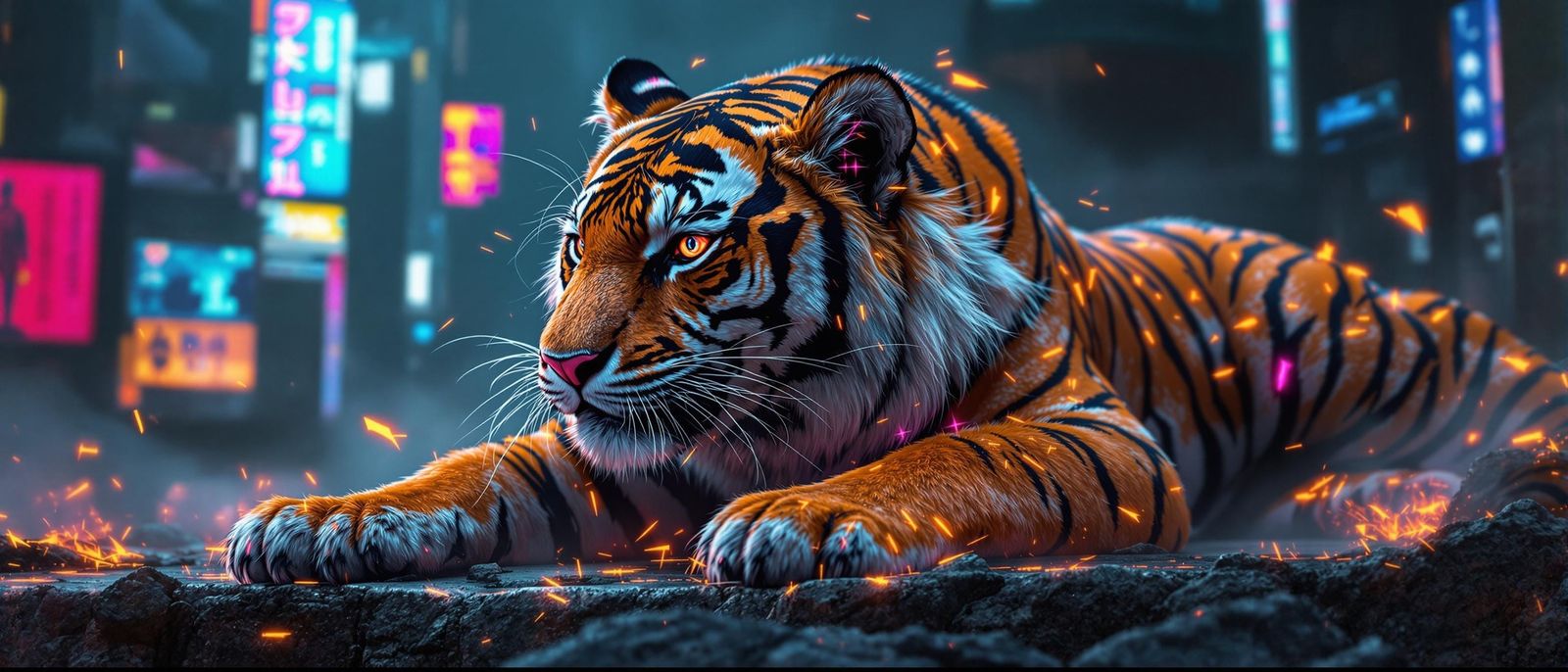 Cyberpunk tiger - Cyberpunk tiger