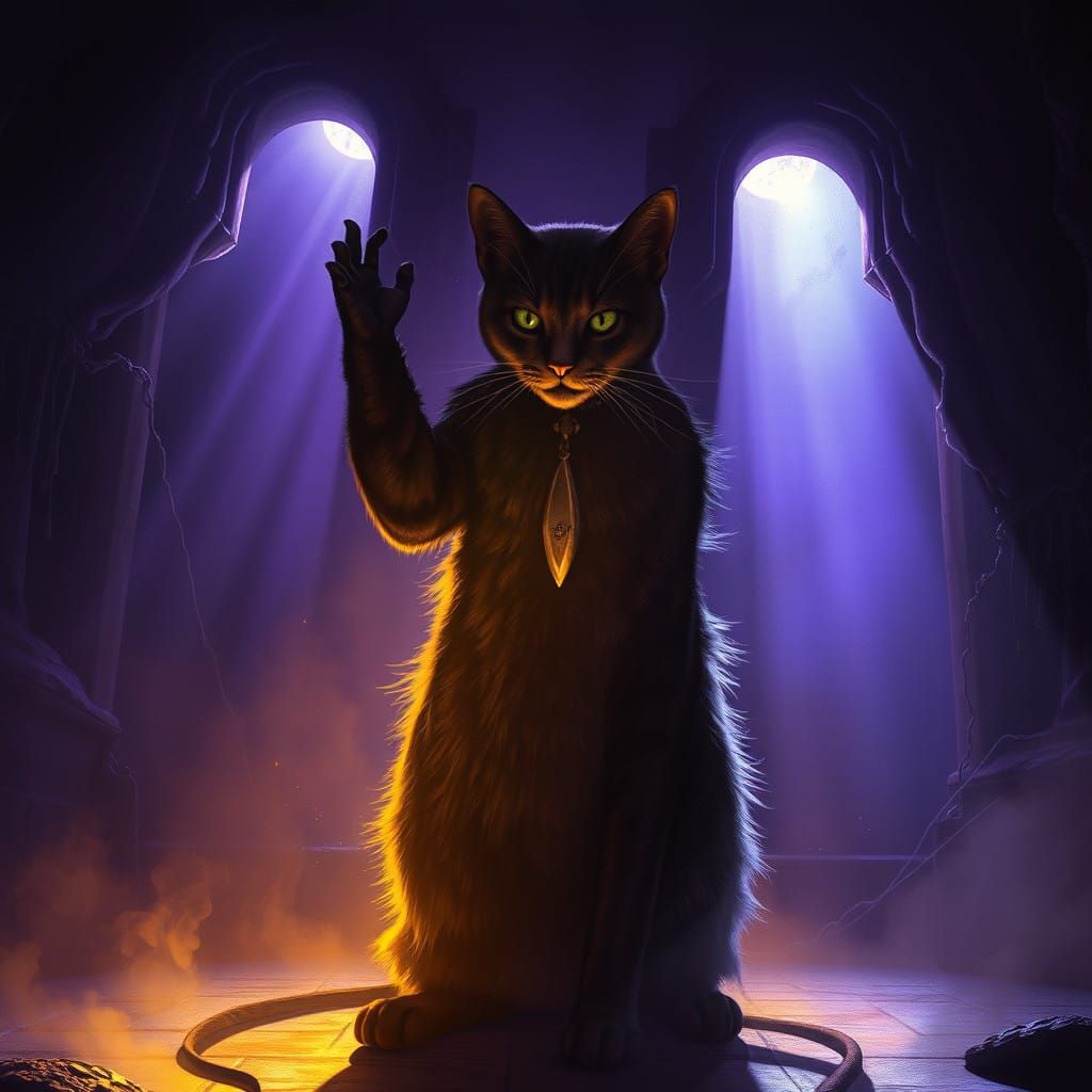 A cats shadow morphed into a human - Majestic Feline Shadow ...