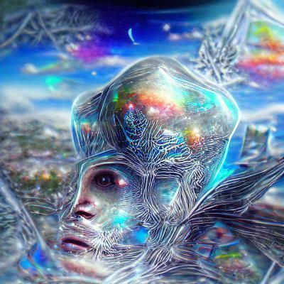 Ice firmament artificial intelligence memories world veiled dreams - AI ...