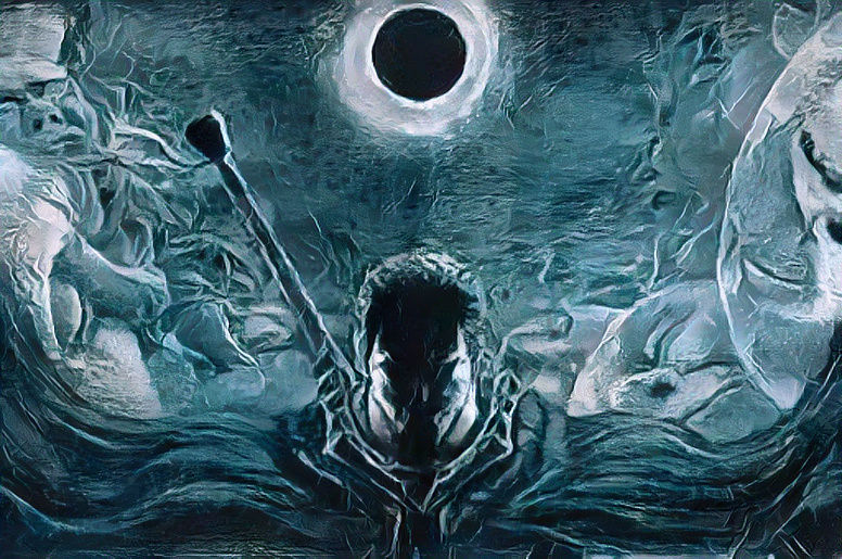 Guts From Berserk in Blue - AI Generated Artwork - NightCafe Creator