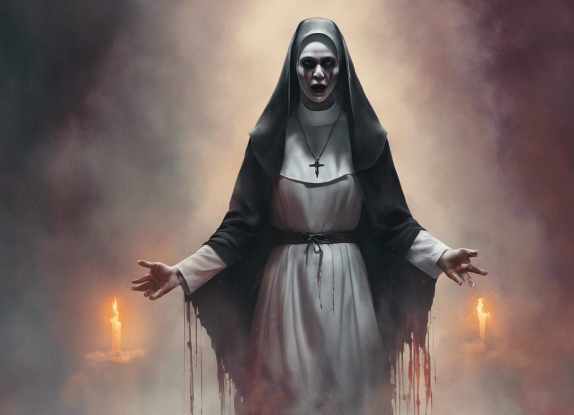 The Nun, Conjuring - AI Generated Artwork - NightCafe Creator