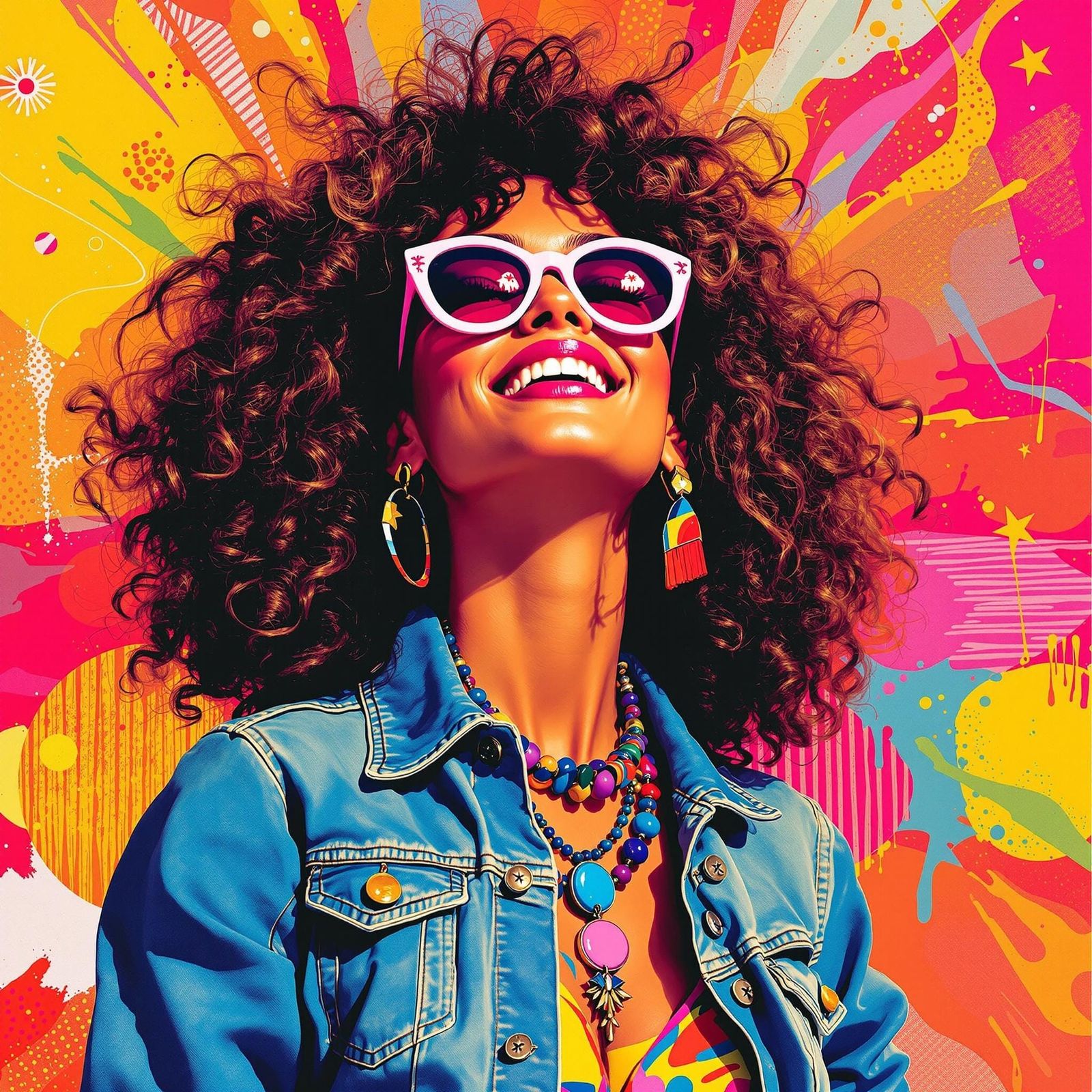 Australian female art posters 80s full-body HD realistic.