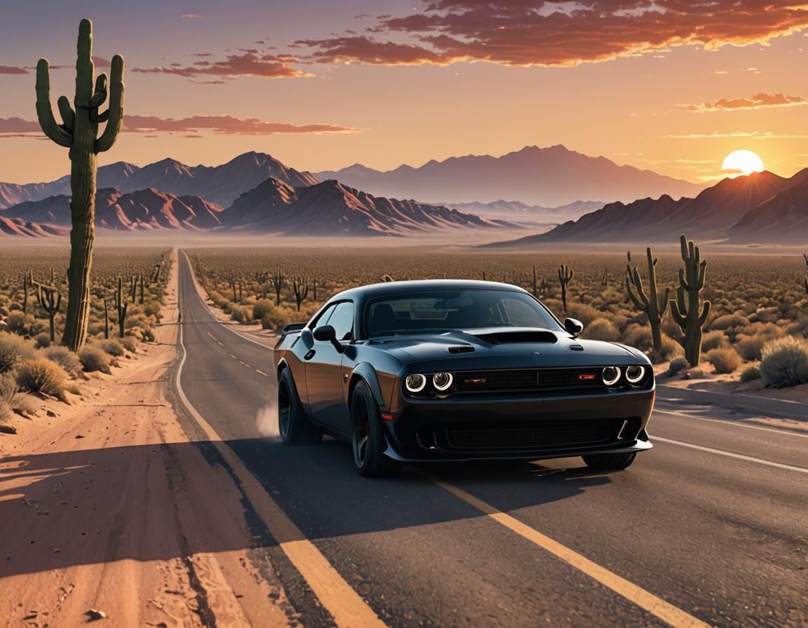 Hellcat growling - AI Generated Artwork - NightCafe Creator