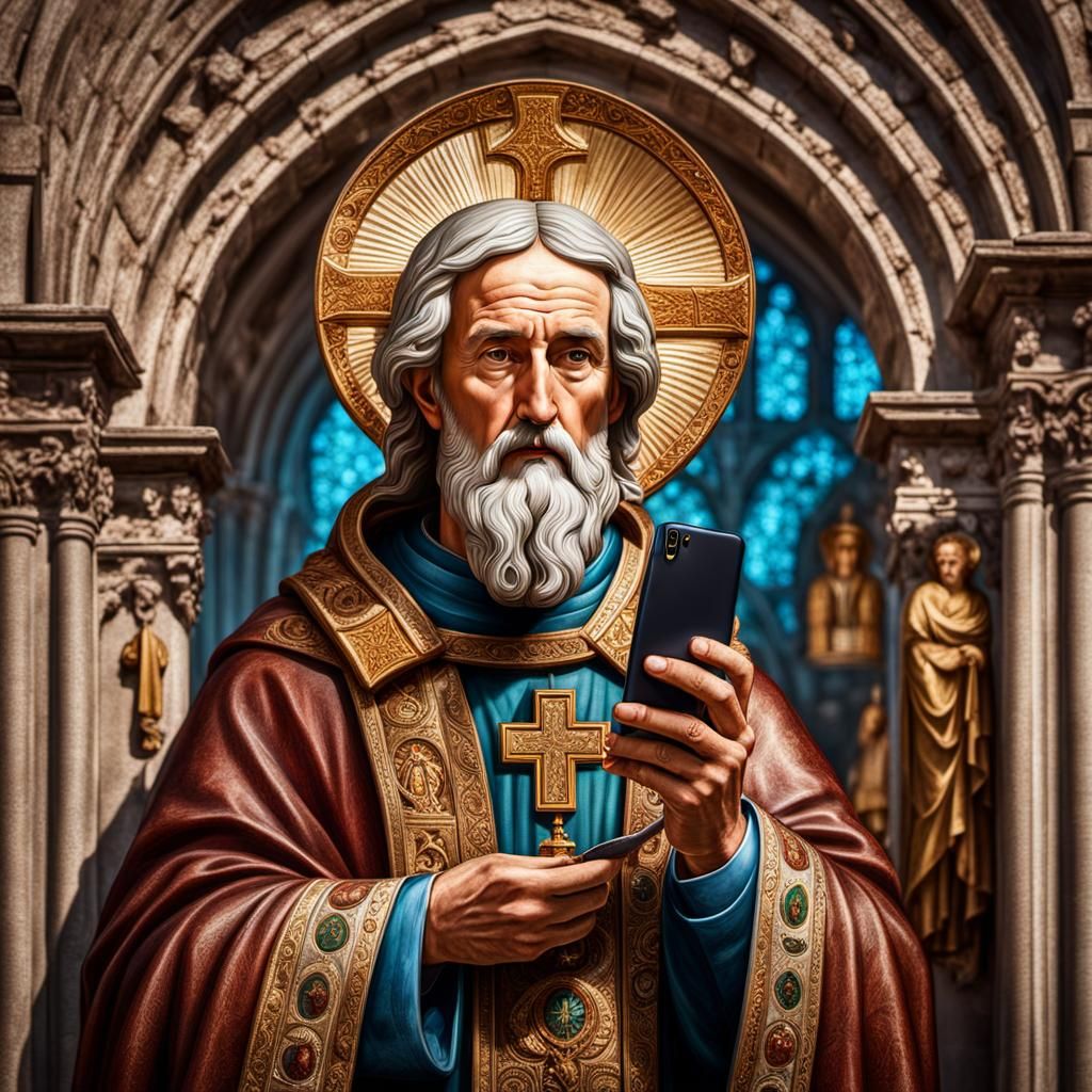 Modern Saint - AI Generated Artwork - NightCafe Creator
