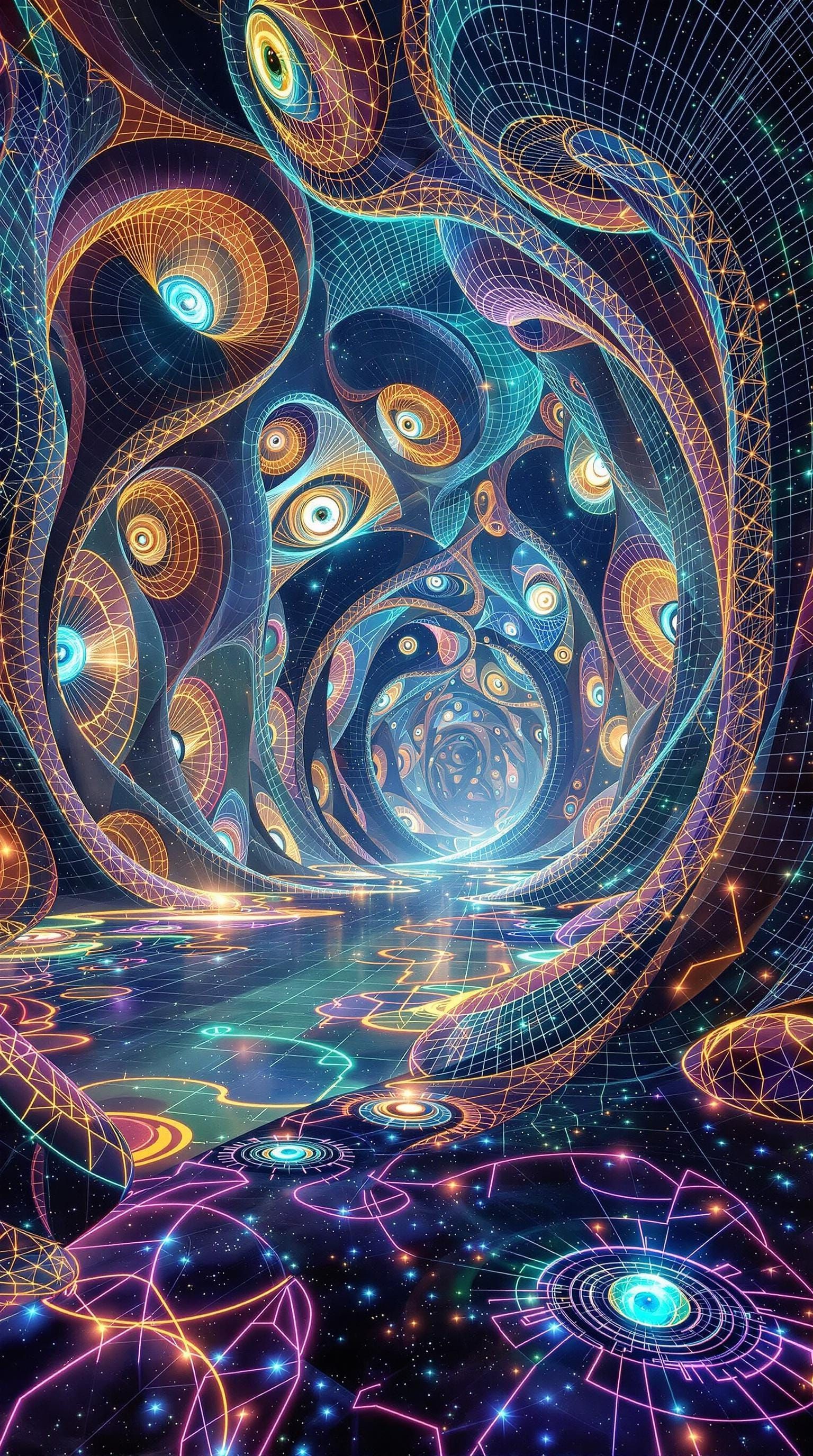 Fractal world - Infinite Fractal Realm in Vibrant Primaries ...